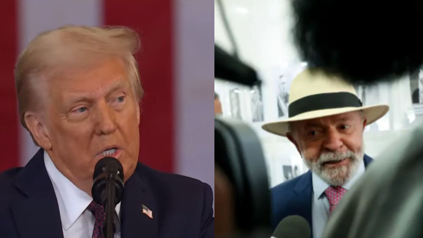 Lula cumprimenta Trump após posse da presidência dos EUA