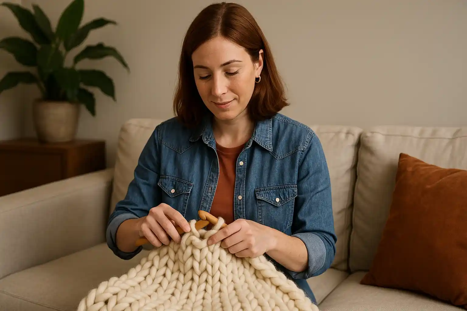 DIY: Como fazer uma manta decorativa usando tricô ou crochê